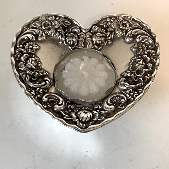 Brighton | Accents | Brighton Silver Plate Heart Votive Candle Holder ...